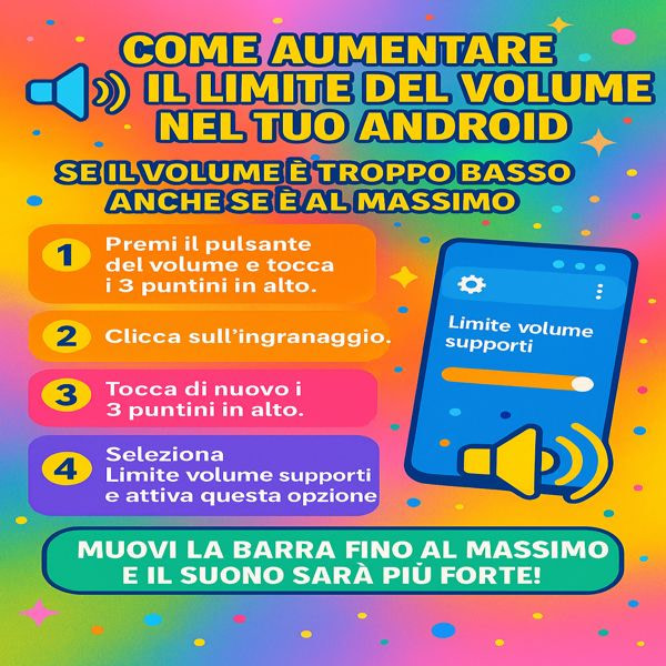 🔊📱 Come aumentare il limite del volume nel tuo android - Simona Barbaro